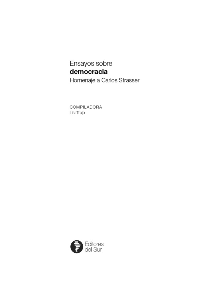 Gargarella. Capítulo 2. Ensayos Sobre Democracia | Descargar gratis PDF ... Gargarella. Capítulo 2. Ensayos Sobre Democracia | Descargar gratis PDF ...