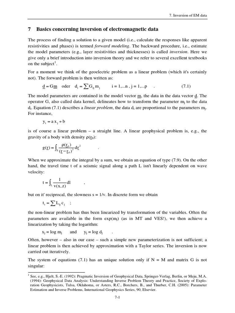 Chapter 7 | PDF | Inverse Problem | Least Squares