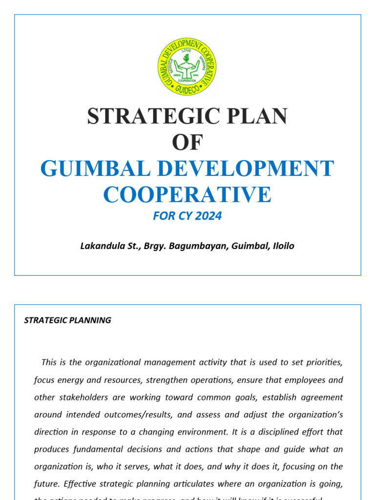 Coop Strategic Business Plan | PDF | Strategic Planning | Swot Analysis