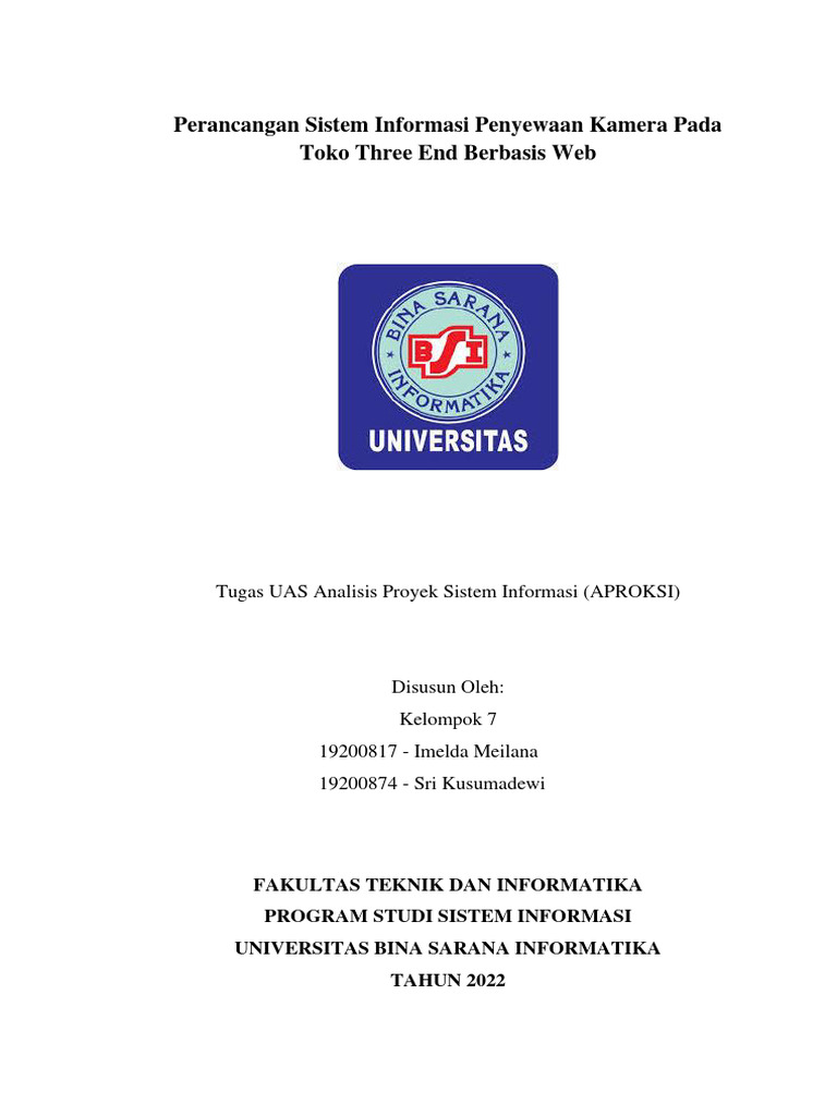 Project Uas Aproksi Kelompok 7 Contoh | PDF