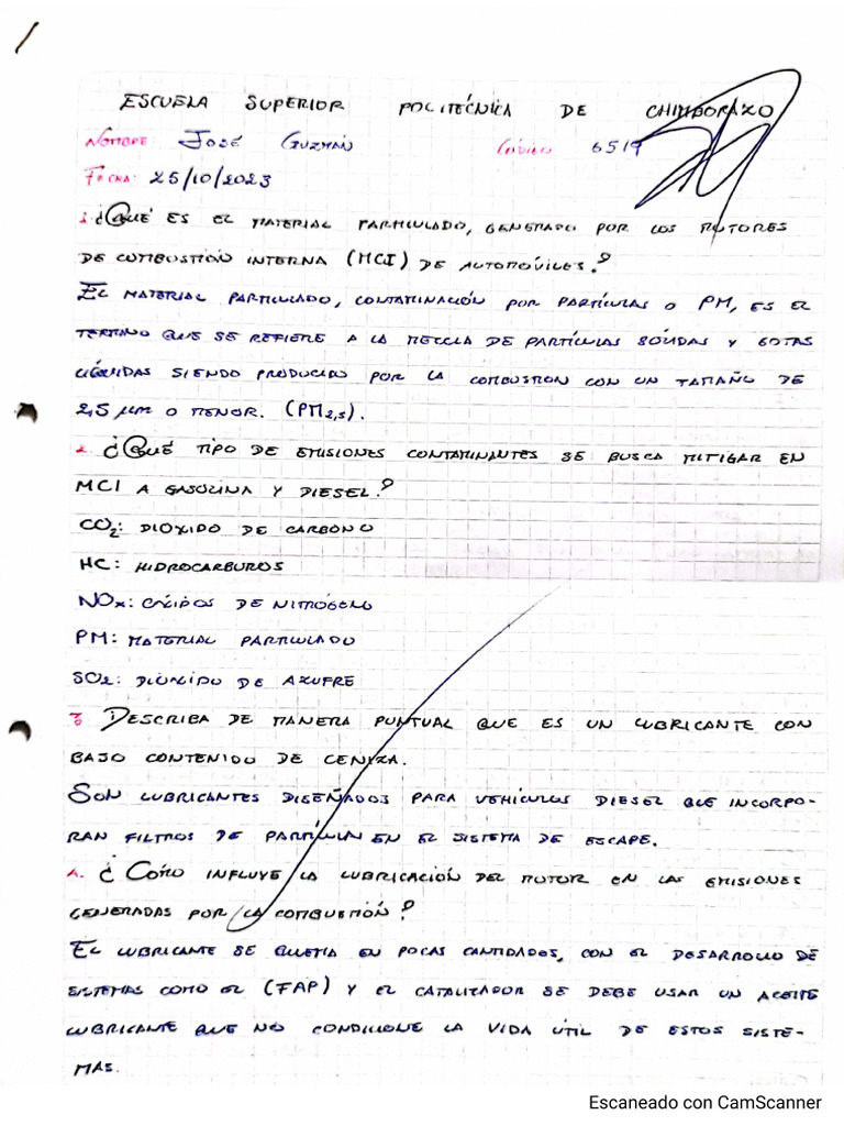 Deber 11 Preguntas - Inyeccion Electronica | PDF