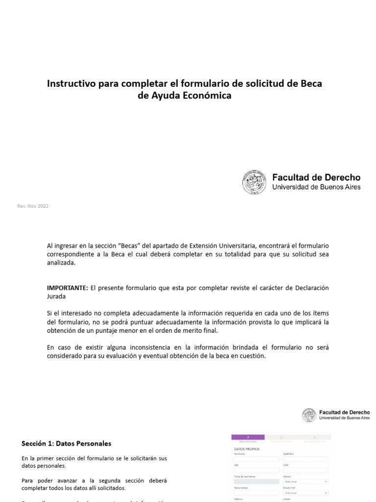 Instructivo Becas Ayuda Economica | PDF | Información