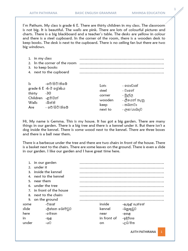 Basic English Grammar | PDF | Cuisine | Foods