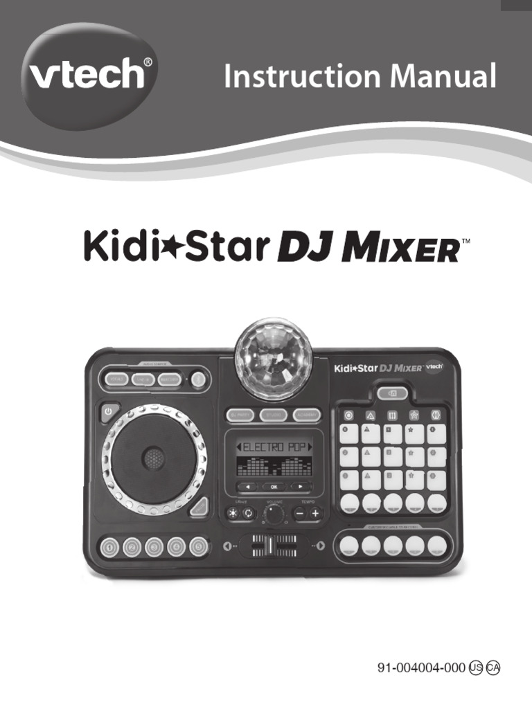KidiStar DJ Mixer Instruction Manual | PDF | Disc Jockey | Electronics