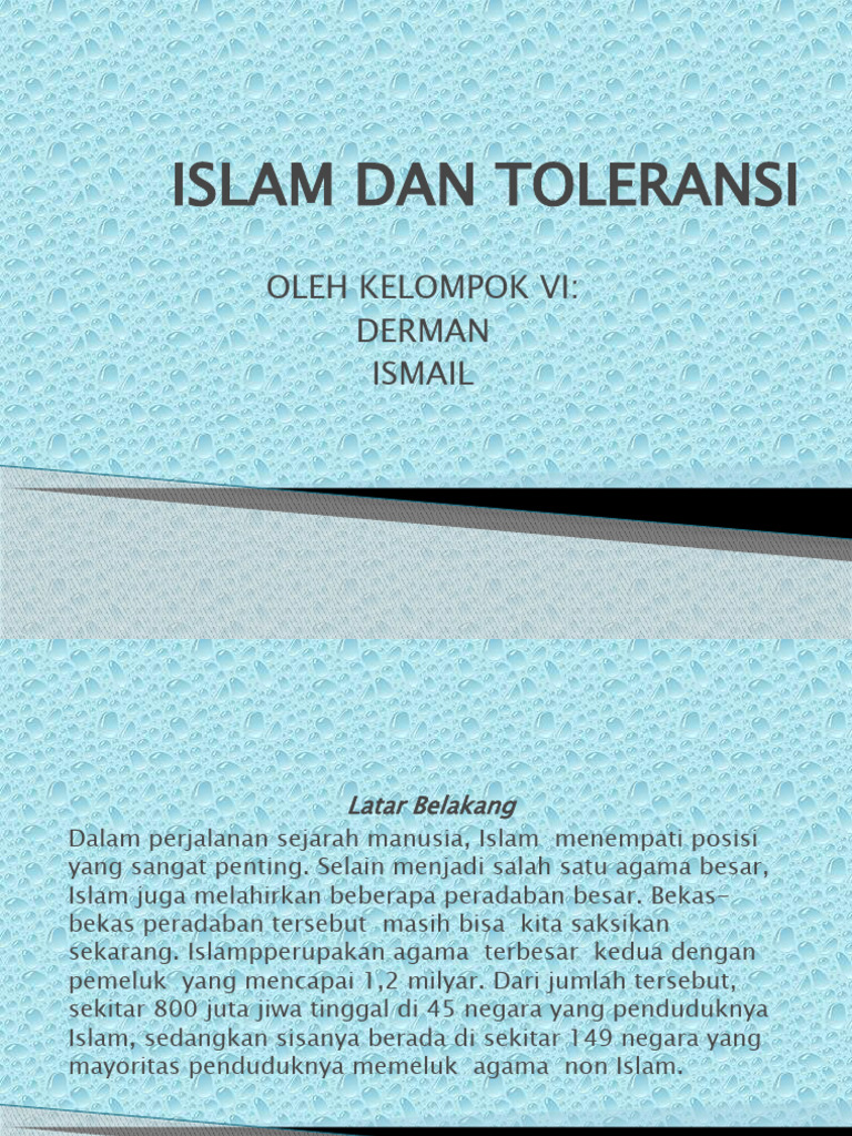 Toleransi dalam Islam dan Pluralisme | PDF | Filsafat