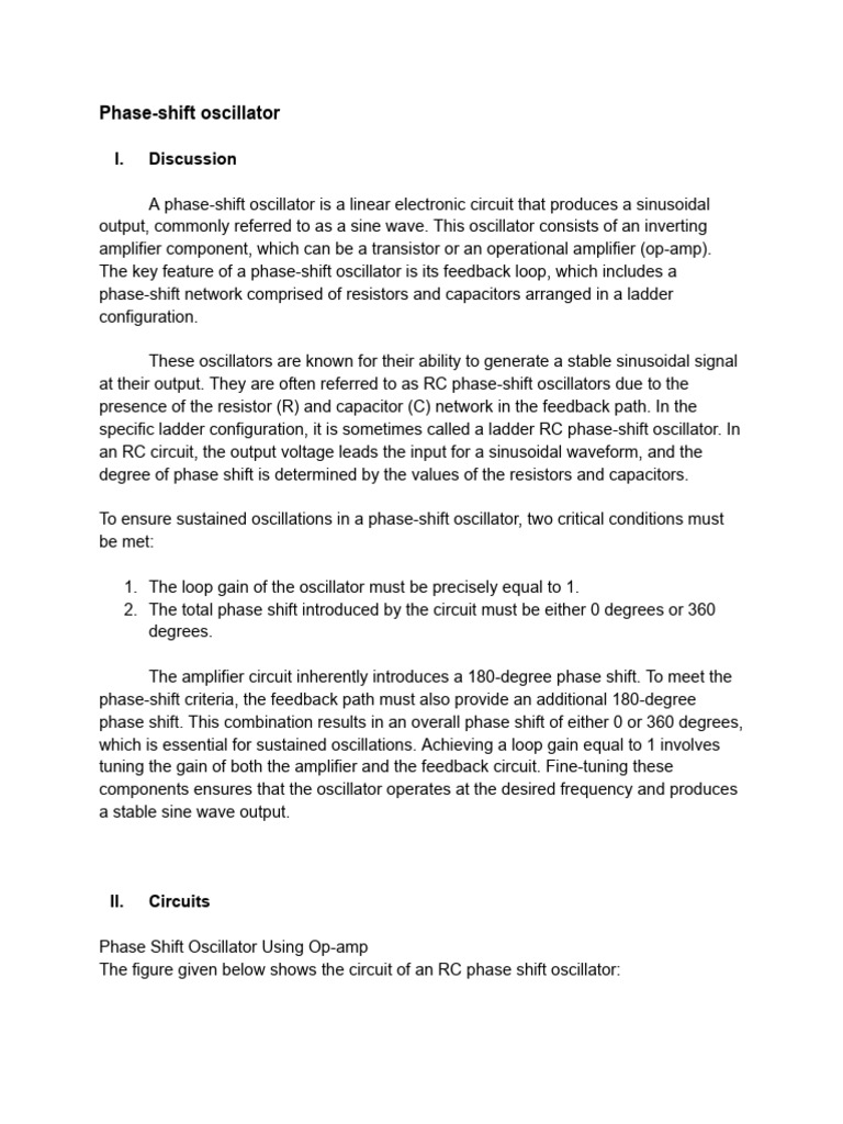 Oscillator Circuits Pdf Electronic Oscillator Inductor