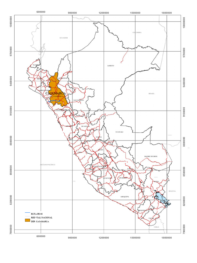 Mapas de fronteras y rutas en Perú | PDF | Perú