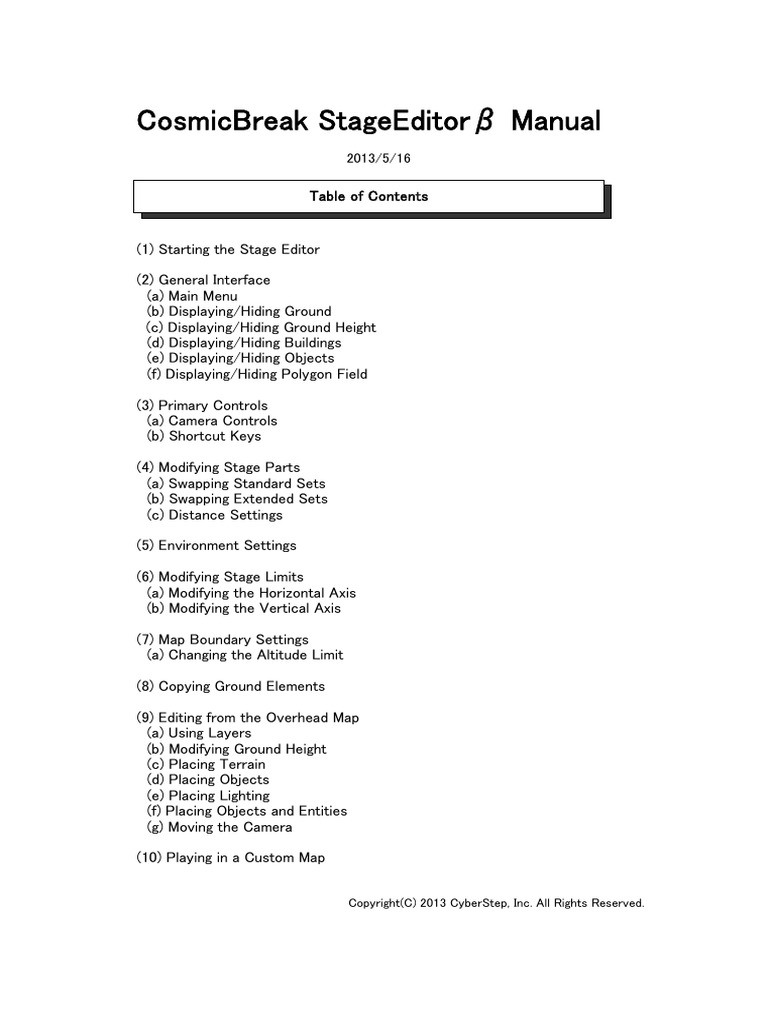 Stage Editor Manual | PDF | Icon (Computing) | System Software