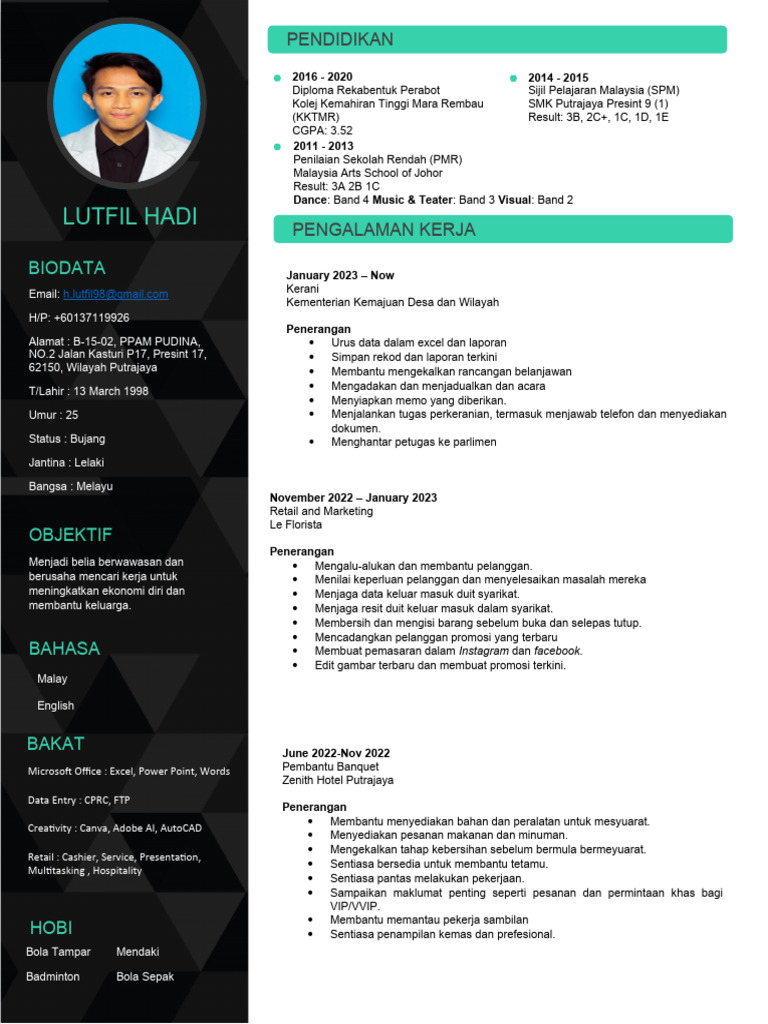 Profil Lutfi Hadi: Pembanci dan Kerani | PDF