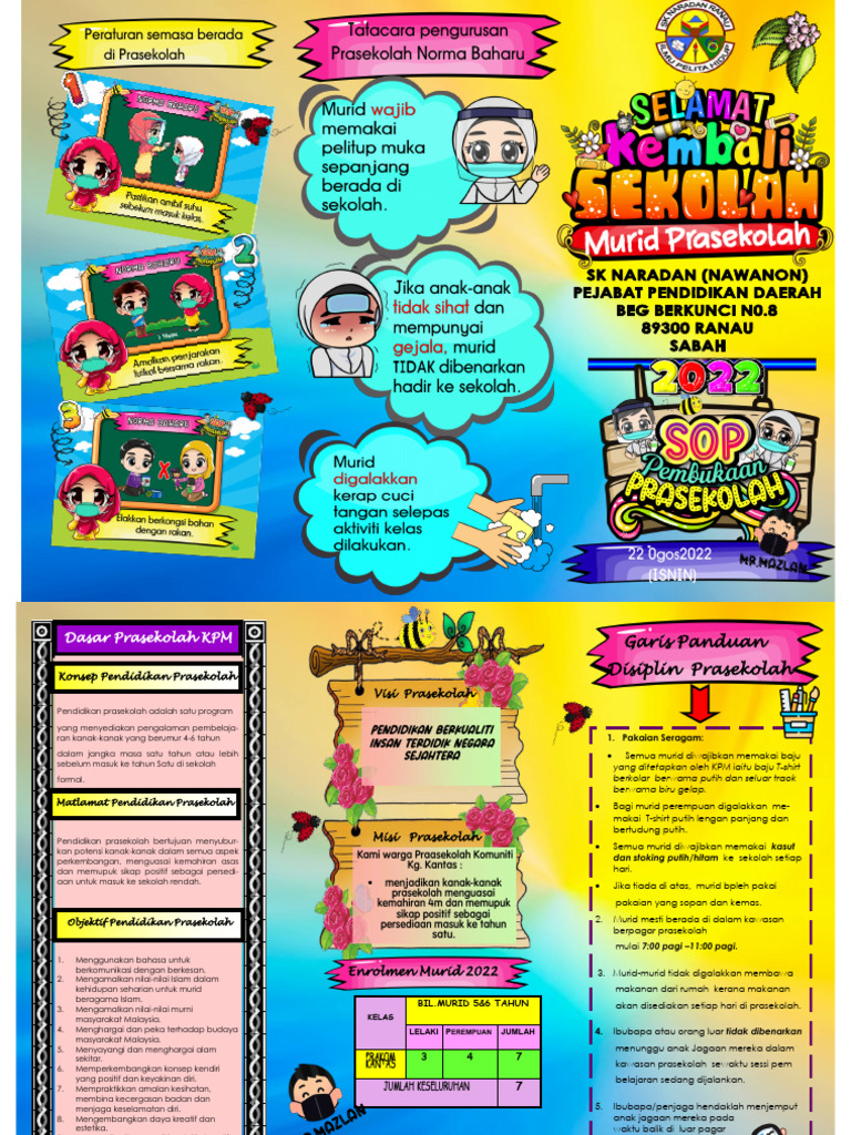 Brosur.2 Kembali Ke Prasekolah 2022 PraKom Kantas | PDF