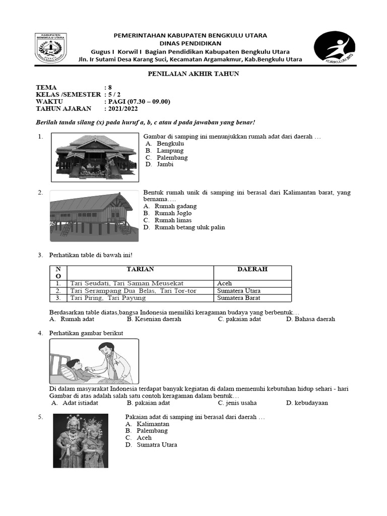 Master Soal Pat Tema 8 Kelas 5 | PDF