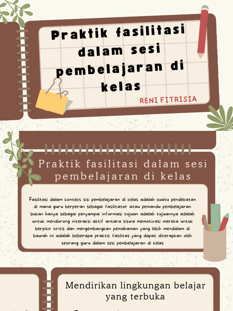 Praktik Fasilitasi Pembelajaran Kelas | PDF