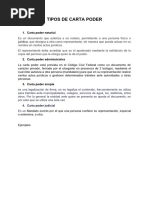 Ejemplo de Carta Poder con Testigos | PDF