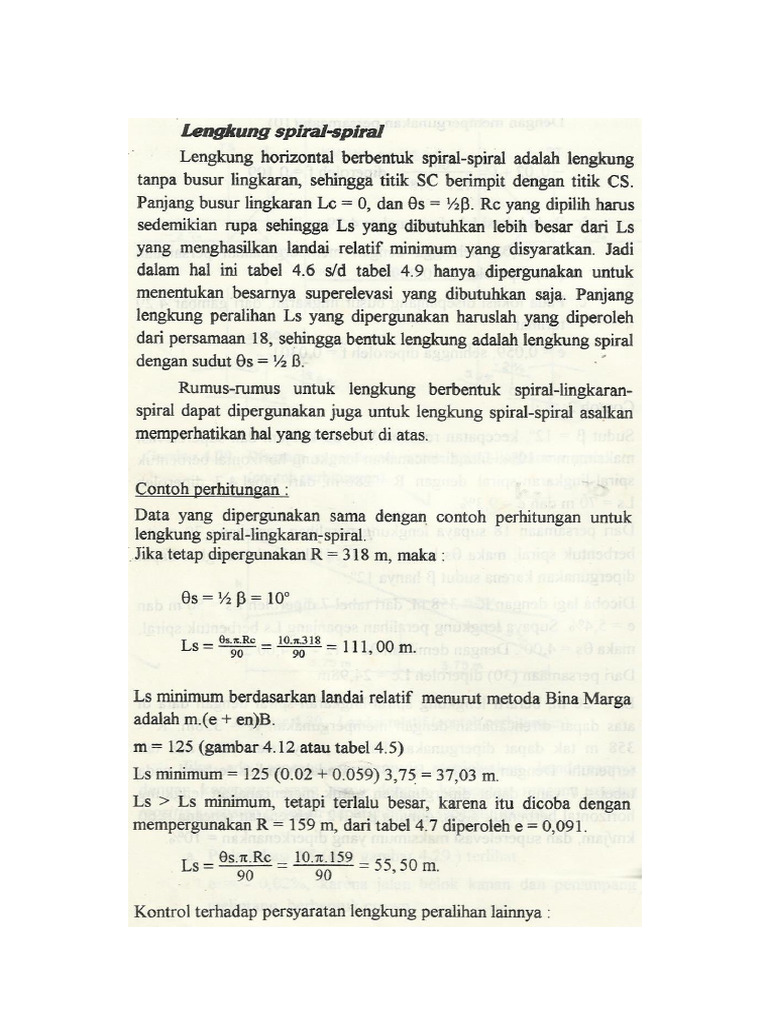 Lengkung Spiral-Spiral (K7) .PDF | PDF