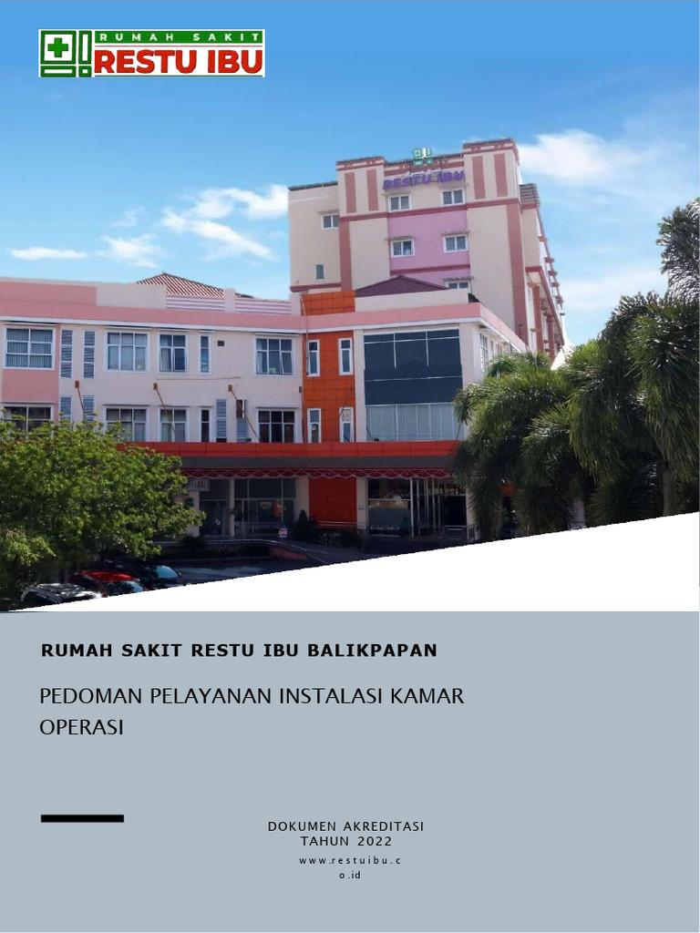 Pedoman Pelayanan Kamar Operasi RS Restu Ibu | PDF