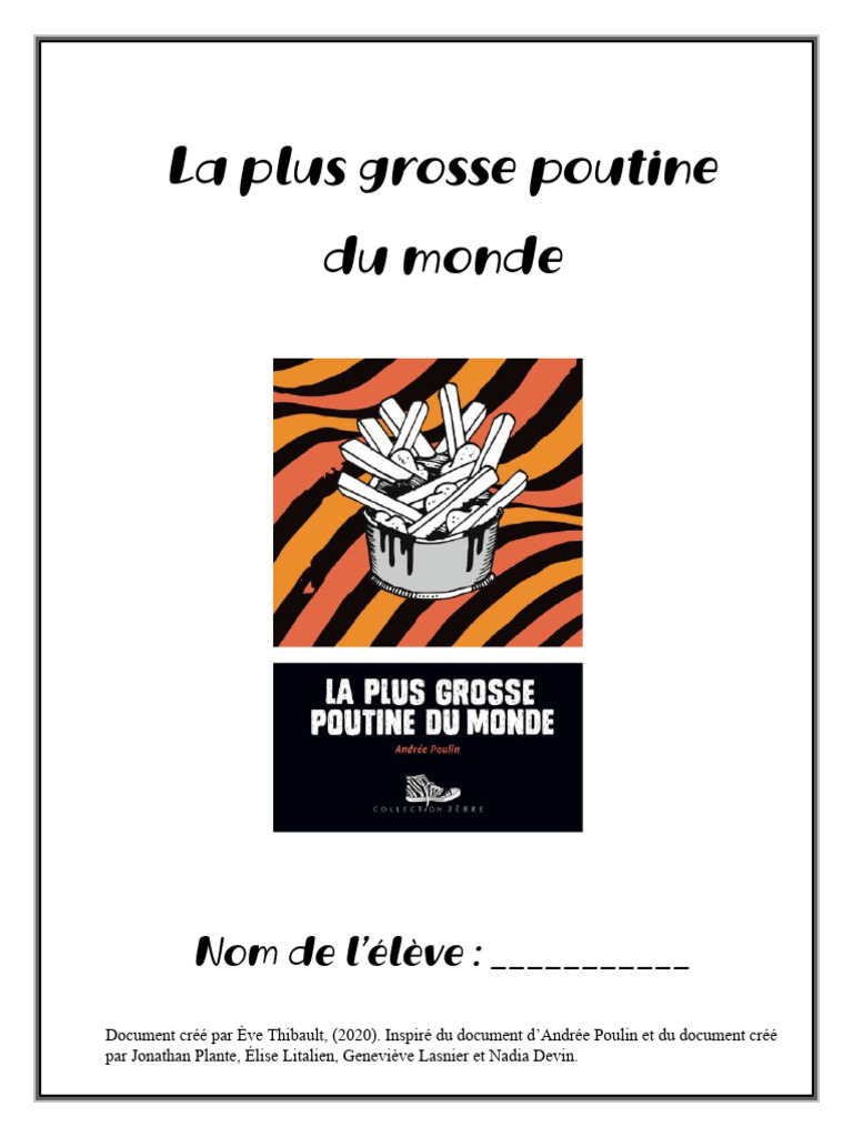La plus grosse poutine du monde | PDF