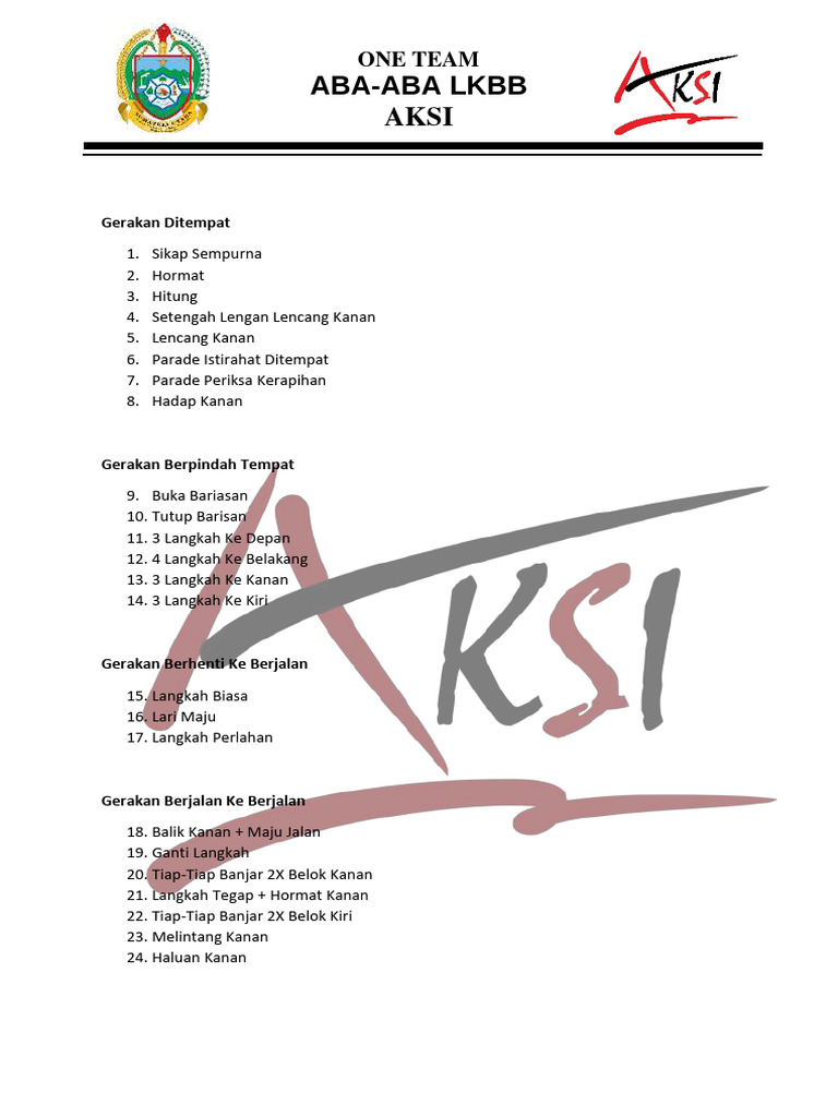 Aba Aba LKBB AKSI-1 | PDF