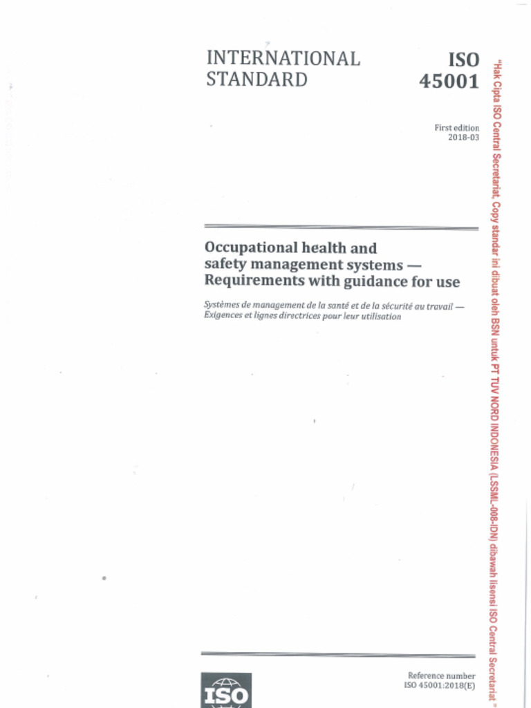 ISO 45001_2018 Occupational Health and Safety Management Systems ...