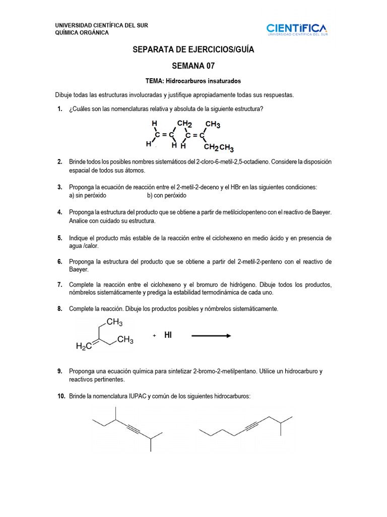 SEPARATA - 07 Química | PDF
