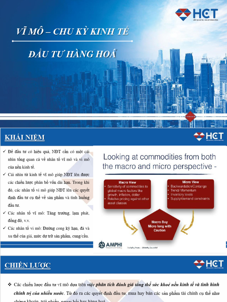 Chu kỳ kinh tế - Đầu tư hàng hoá HCT | PDF