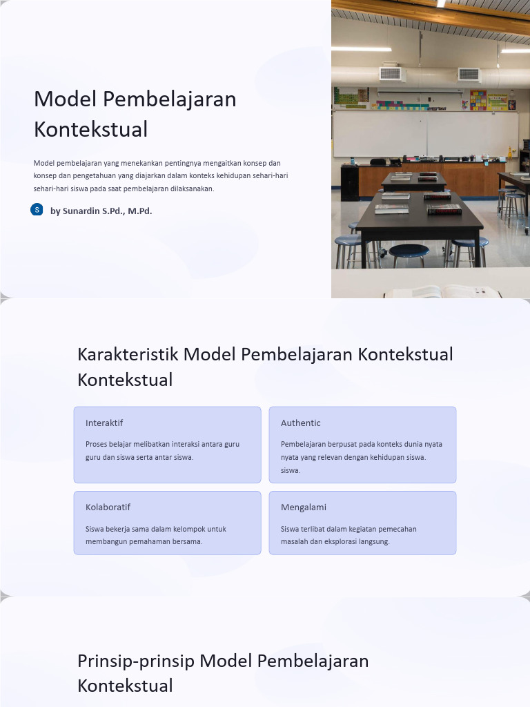 Model Pembelajaran Kontekstual | PDF