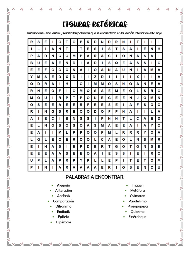 Sopa Figuras Retóricas Pdf