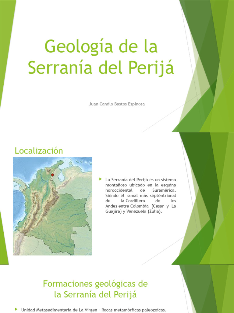 Geología de La Serranía Del Perijá | PDF | Andes | Roca (geología)