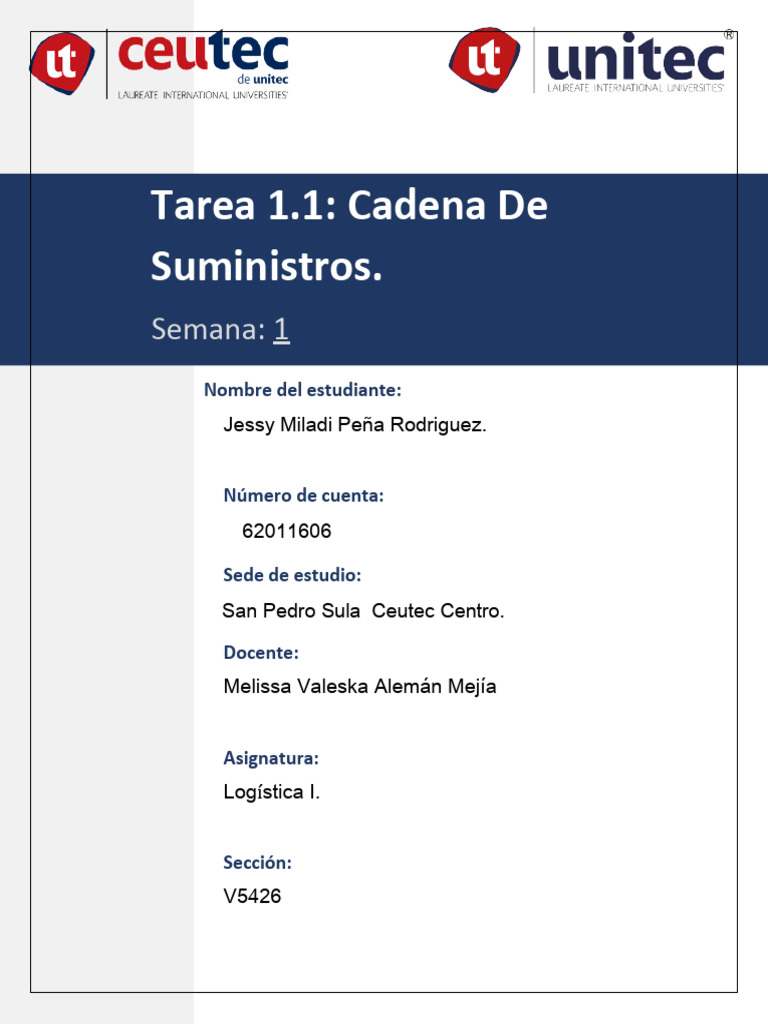 Annotated-Tarea 1 - Jessypeña - V5426.docx 2 | PDF | Logística | Business