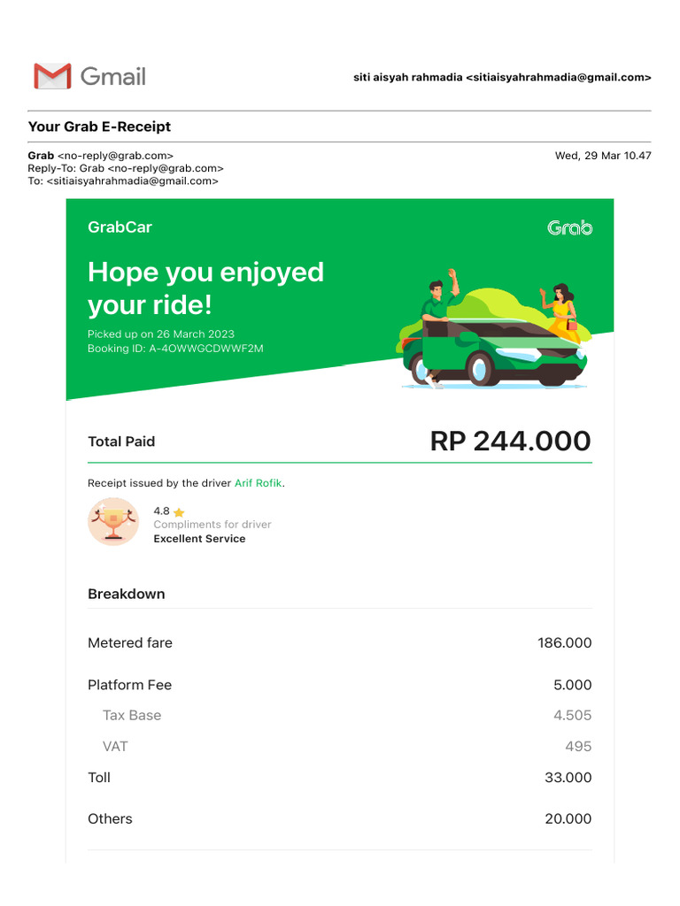 Your Grab E-Receipt | PDF