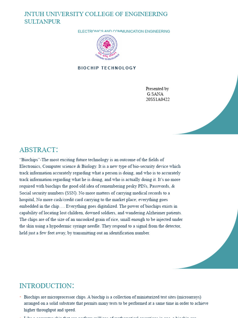 Biochip Technology | PDF | Radio | Inductor