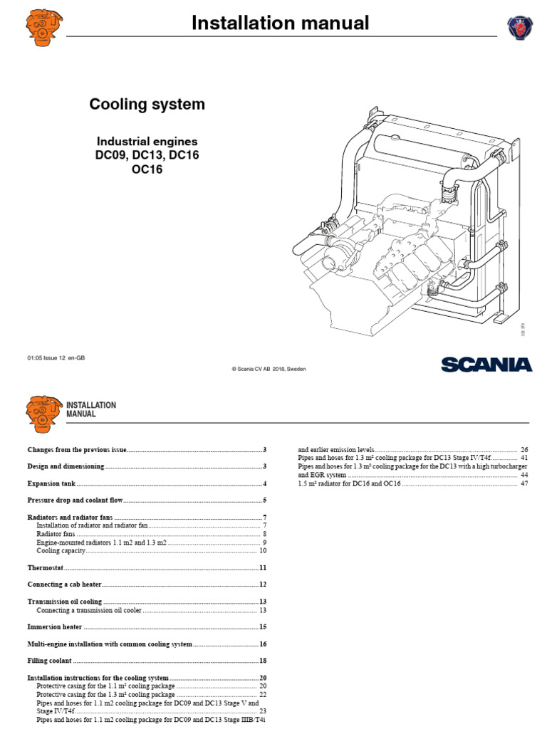 Industrial and Genset Cooling System Issue 11 | PDF | Radiator | Pump