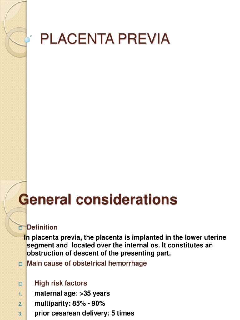 An In-Depth Look at Placenta Previa: Causes, Diagnosis, Classification ...