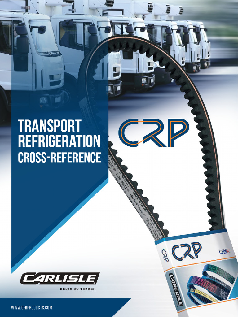 CRP Transport Refrigeration Belts Cross Reference 2018 | PDF ...