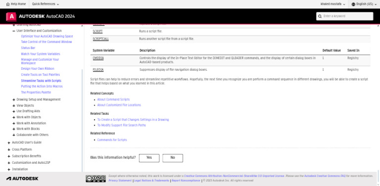AutoCAD 2024 Help - Streamline Tasks With Scripts - Autodesk | PDF ...