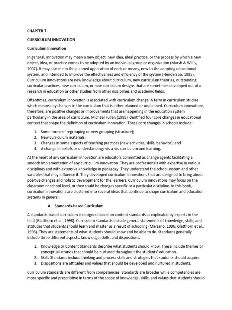 Chapter 7 The Teacher | PDF | Curriculum | Differentiated Instruction