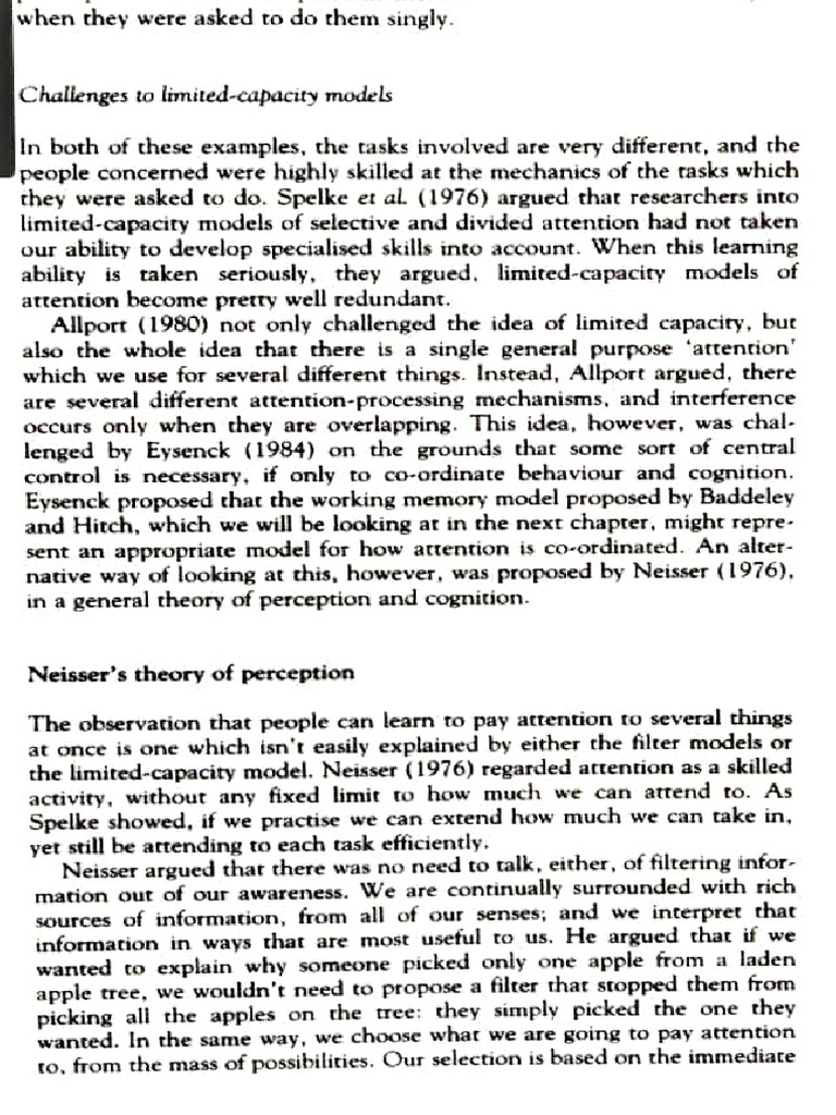 Neisser's Perceptual Cycle Explained | PDF | Perception | Schema ...