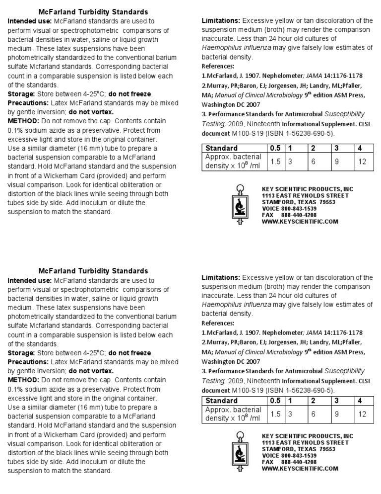 McFarland Standards | Microbiology | Nature