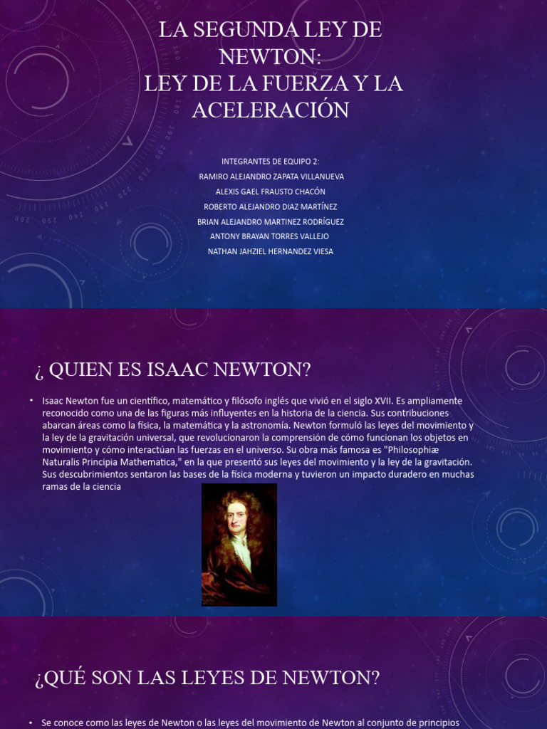 La Segunda Ley De Newton Pdf Las Leyes Del Movimiento De Newton 5689