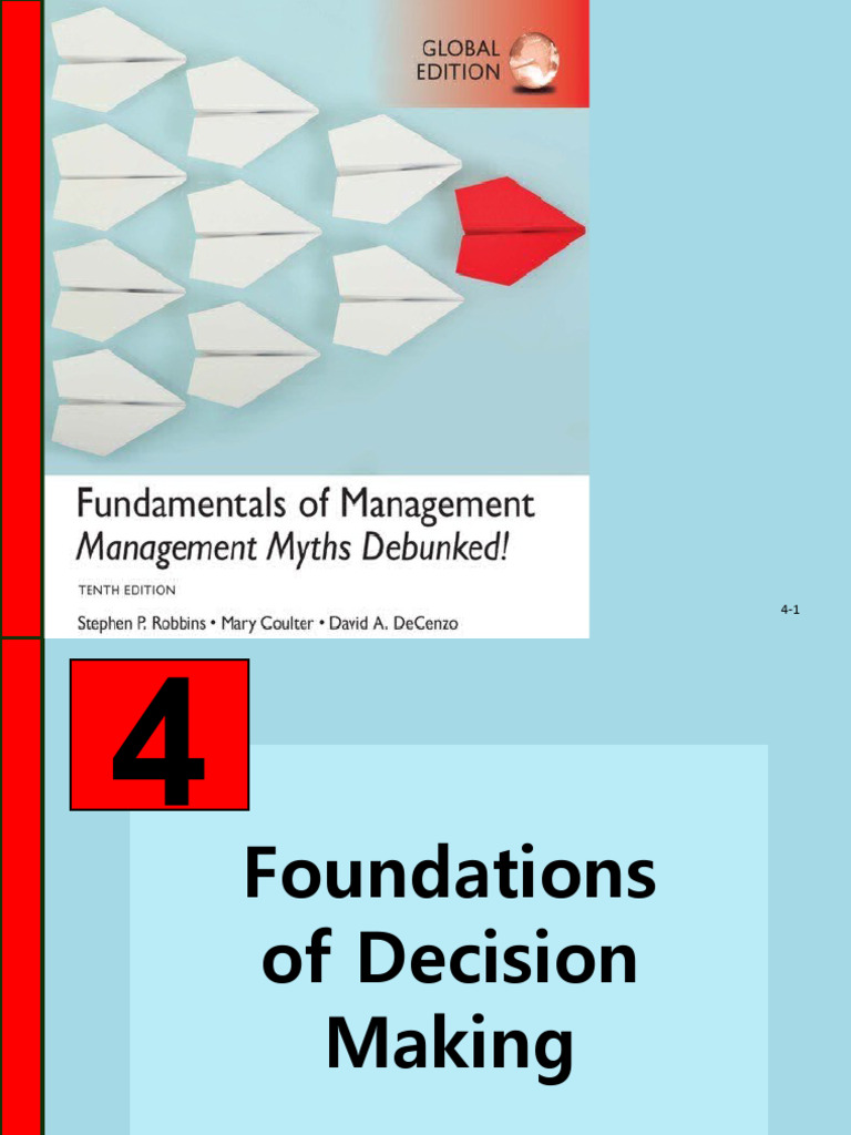 Chapter 4 Slides | PDF | Decision Making | Rationality Chapter 4 Slides | PDF | Decision Making | Rationality