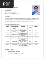 Biodata For Teacher | PDF | Teachers | Behavior Modification