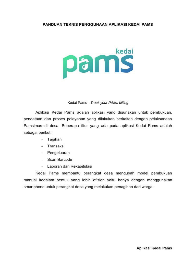 Panduan Pelanggan Kedai Pams | PDF