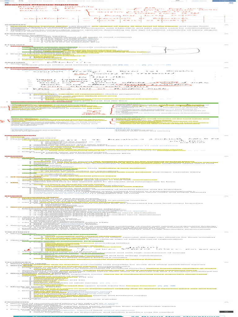 Brachial Plexus Injuries Trauma Orthobullets Pdf Clinical