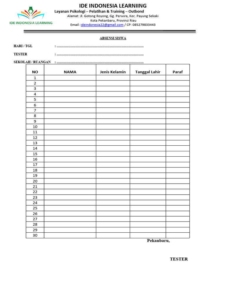 Absensi Siswa | PDF