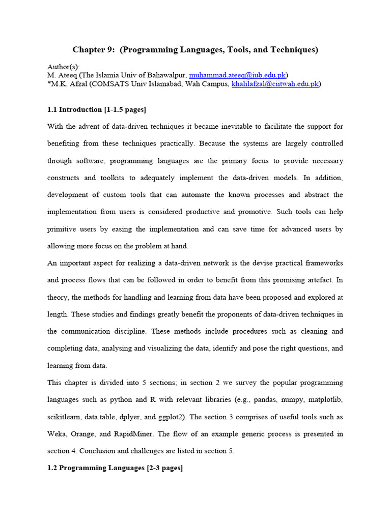 DDI-Book-Chapter-Tools-and-Techniques | PDF | Apache Hadoop | Apache Spark