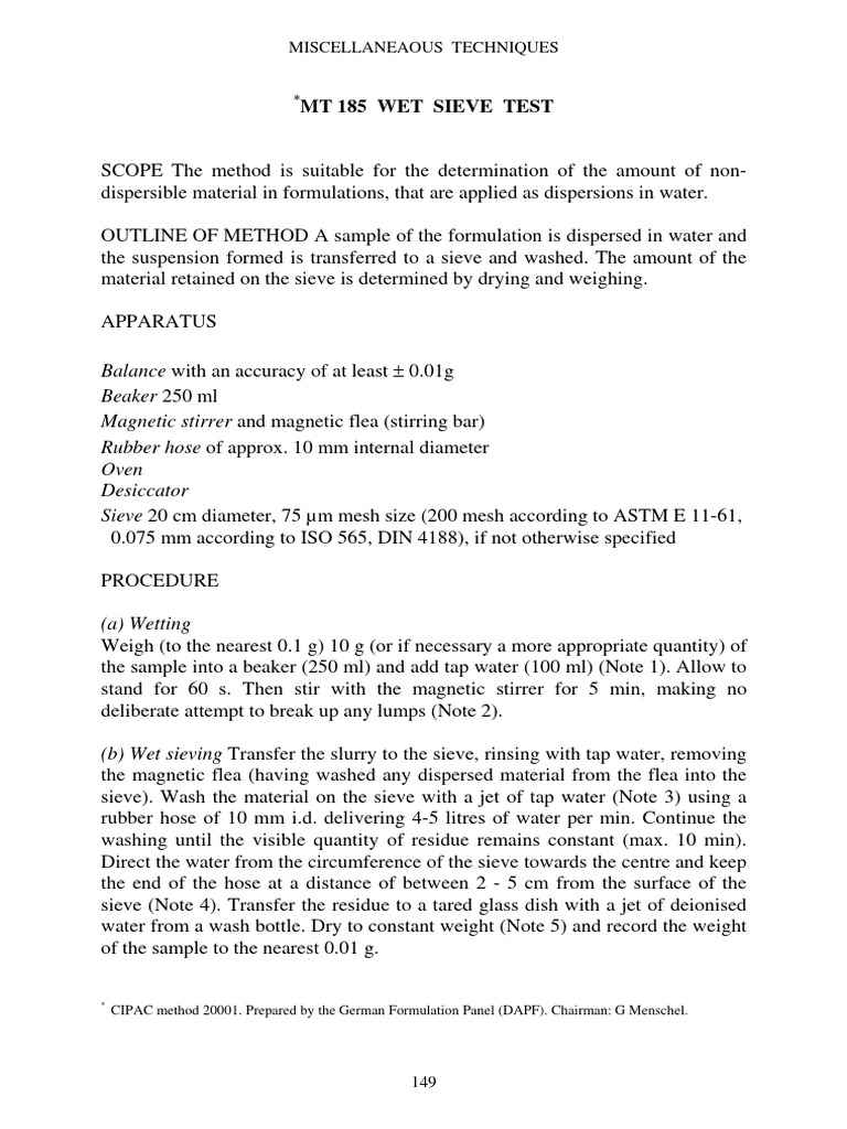 Cipac MT 185 | PDF | Physical Sciences | Applied And Interdisciplinary ...