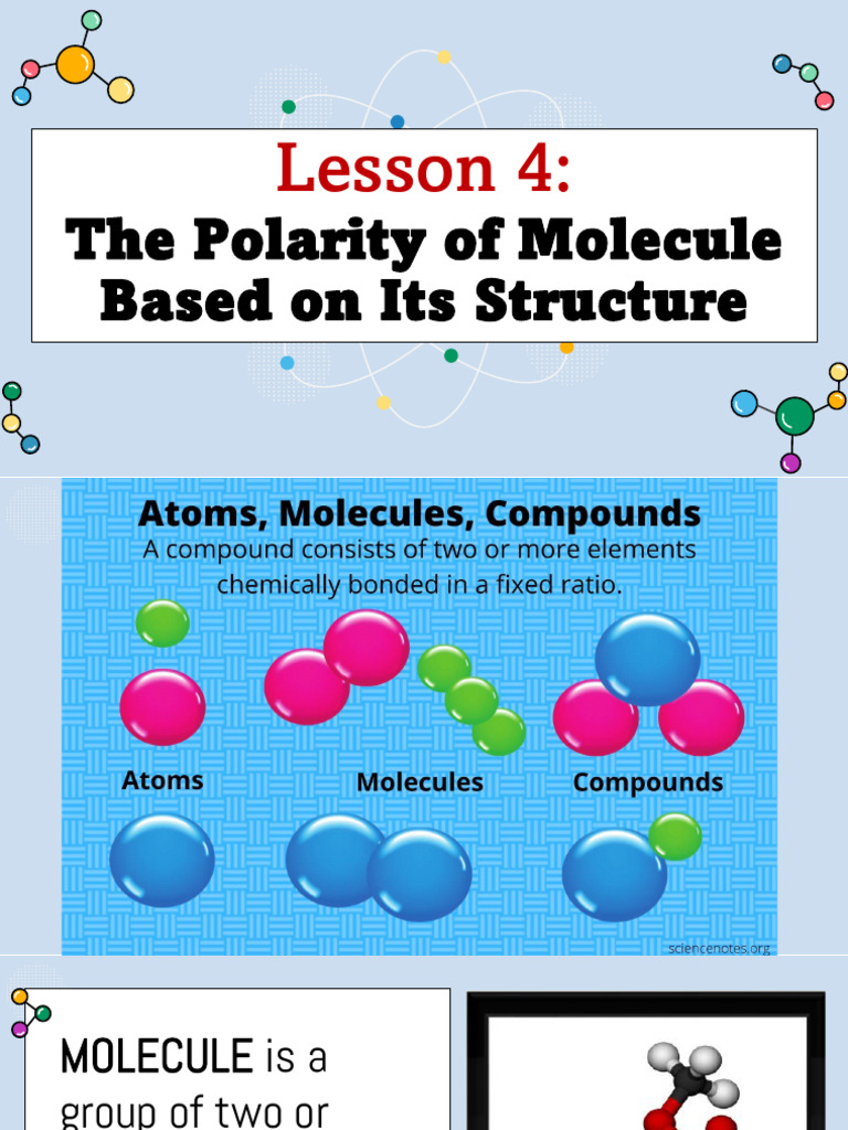 Lesson 4 - The Polarity of Molecule Based On Its Structure | PDF ...
