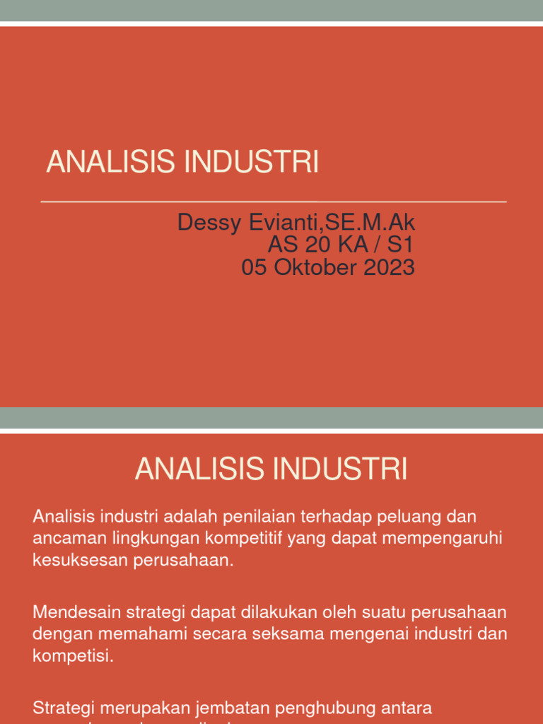 Analisis Industri | PDF