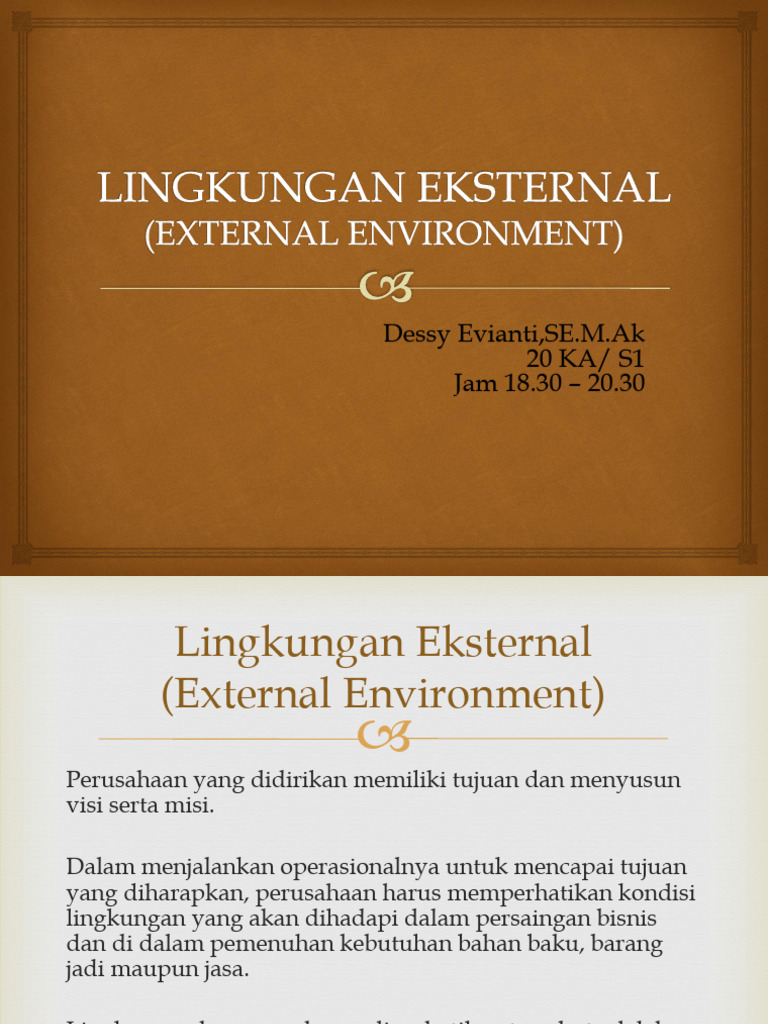 03 Lingkungan Eksternal | PDF