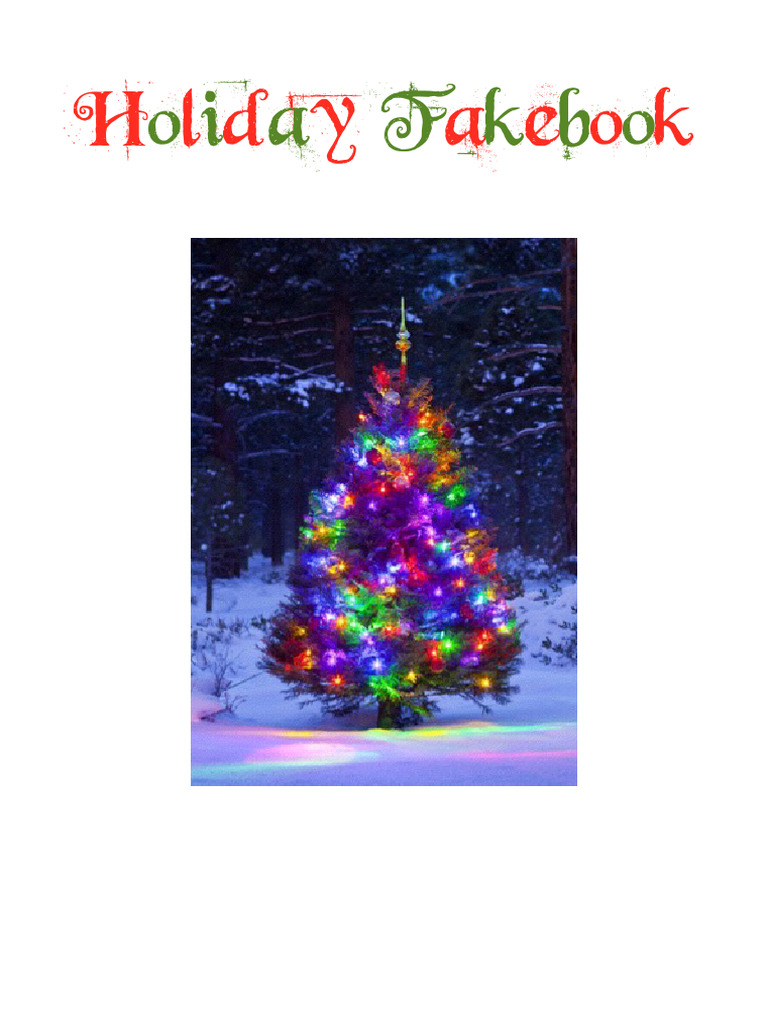 Holiday Fakebook | PDF