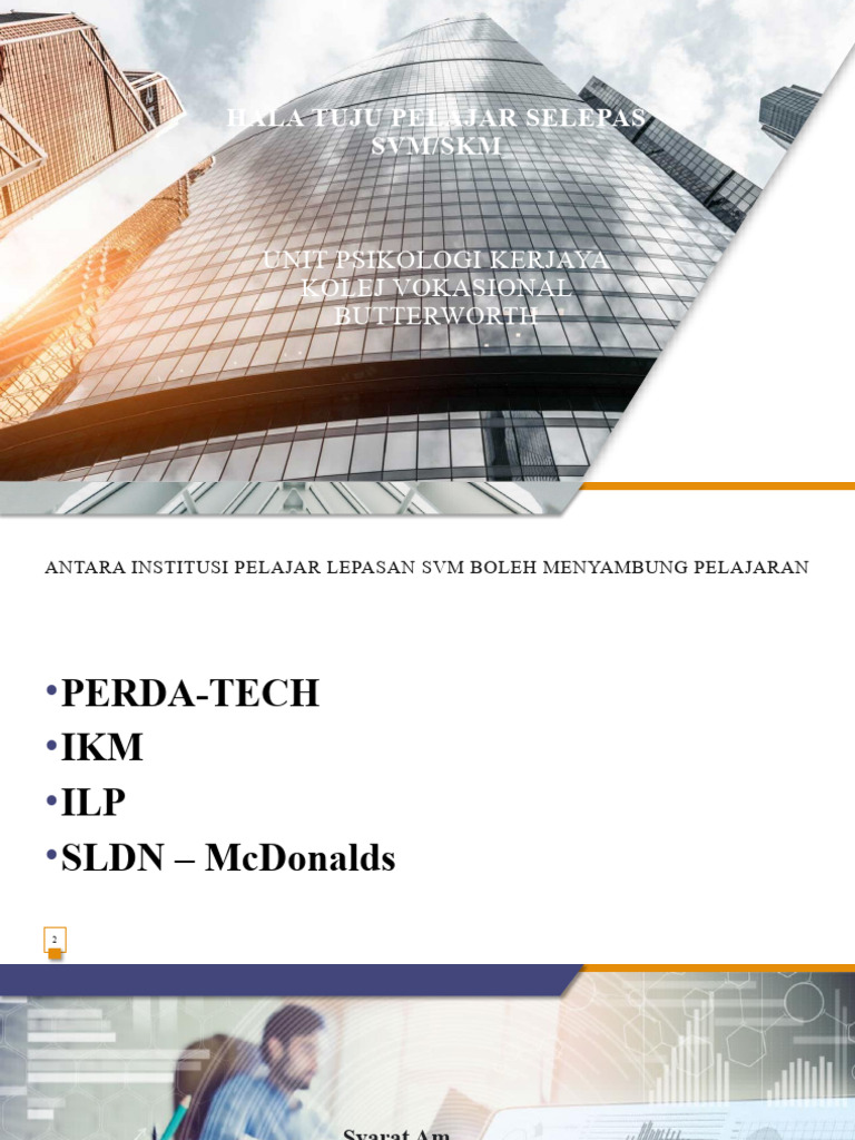 Hala Tuju Pelajar Selepas SVM | PDF | Bisnis | Komputer